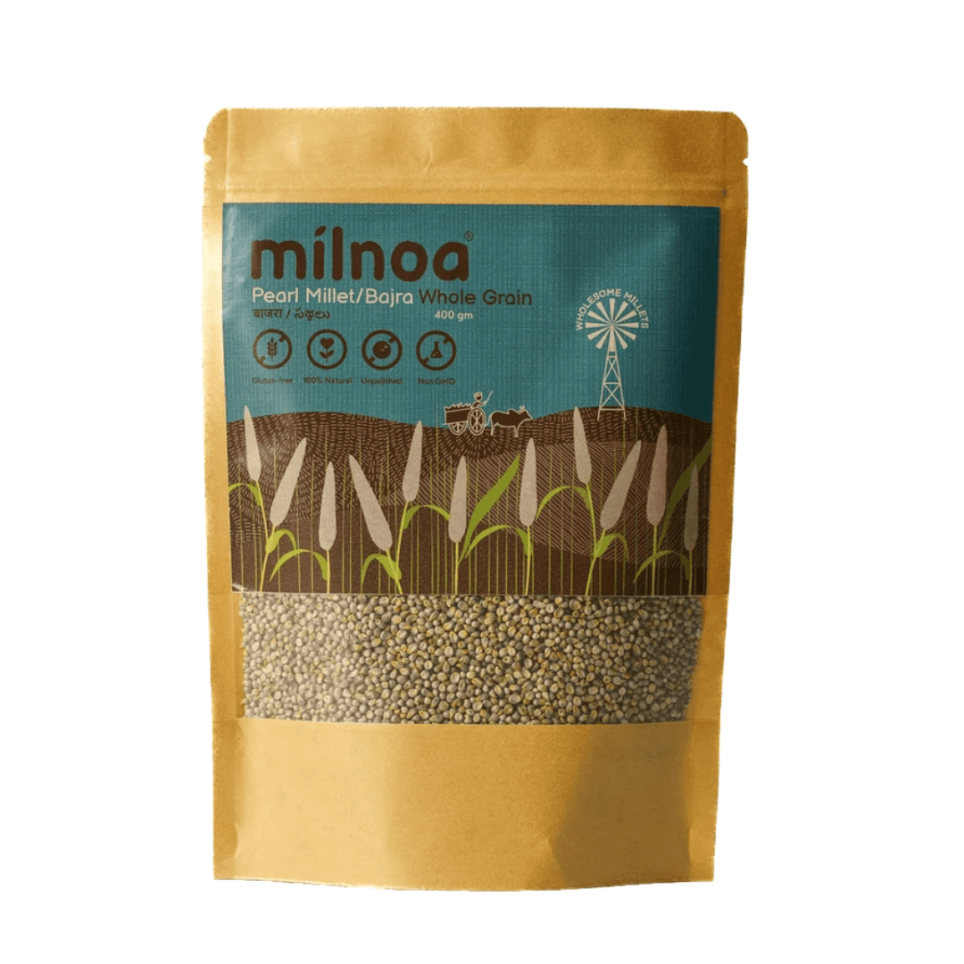 Pearl Millet Whole Grain (बाजरा) - Milnoa - Wholesome Millets