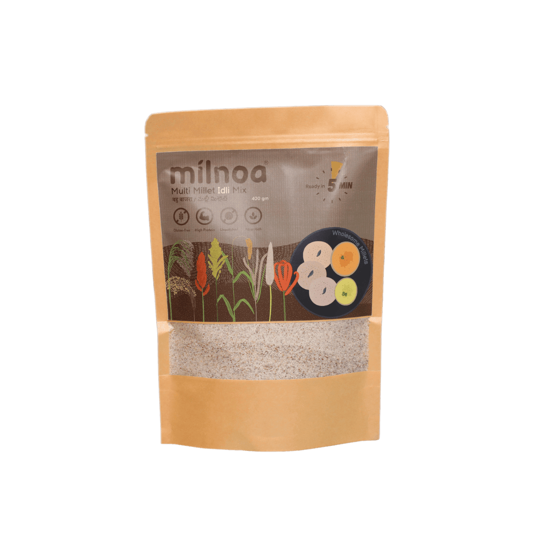 Multi Millet Idly Mix - 500gms - Milnoa - Wholesome Millets